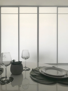 Sliding Room dividers Glass or Wood